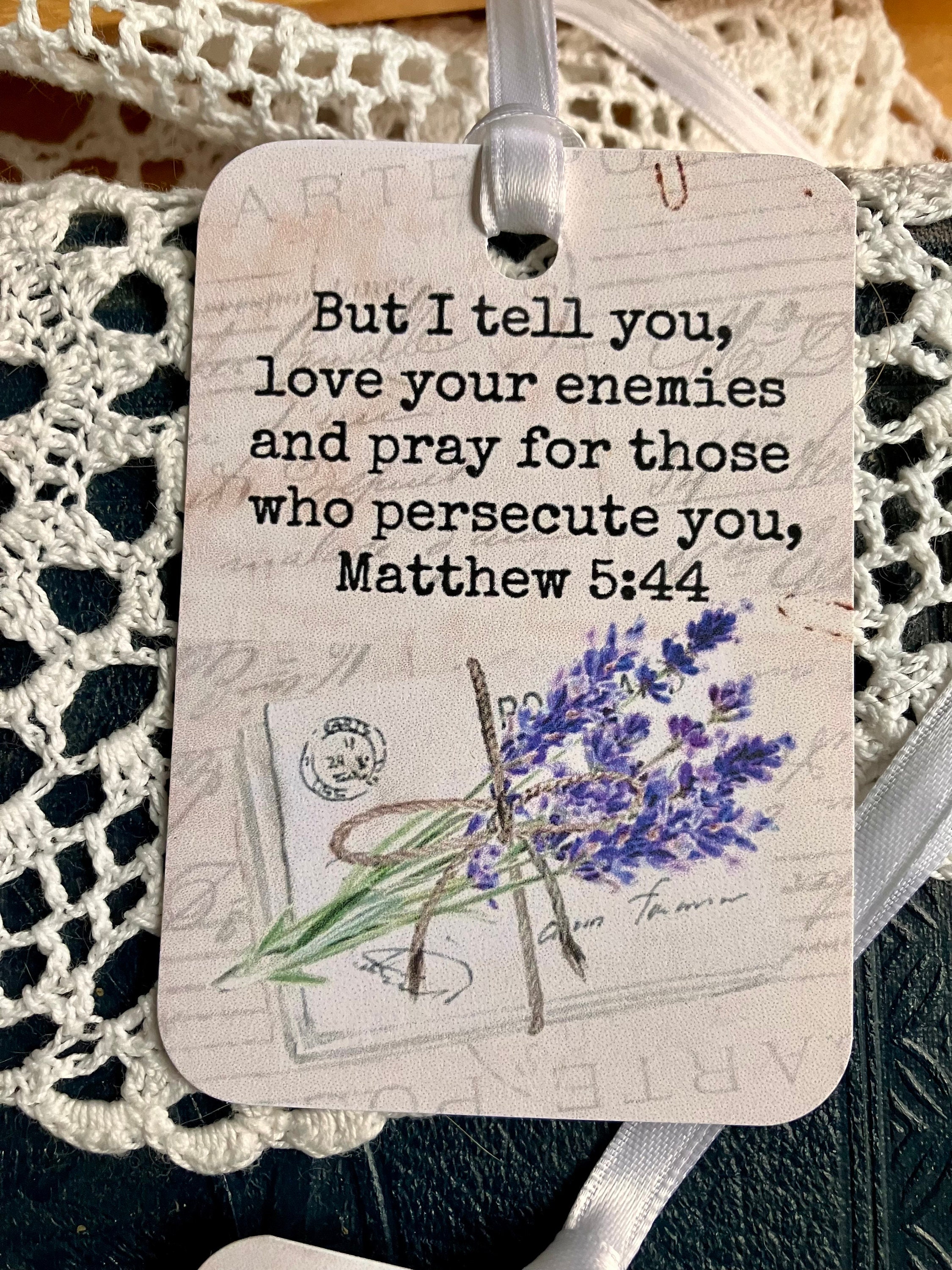 Lavender Scripture Cards, Scripture Hang Tags, Scripture Gift Tags ...