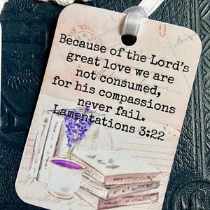 Lavender Scripture Cards, Scripture Hang Tags, Scripture Gift Tags ...