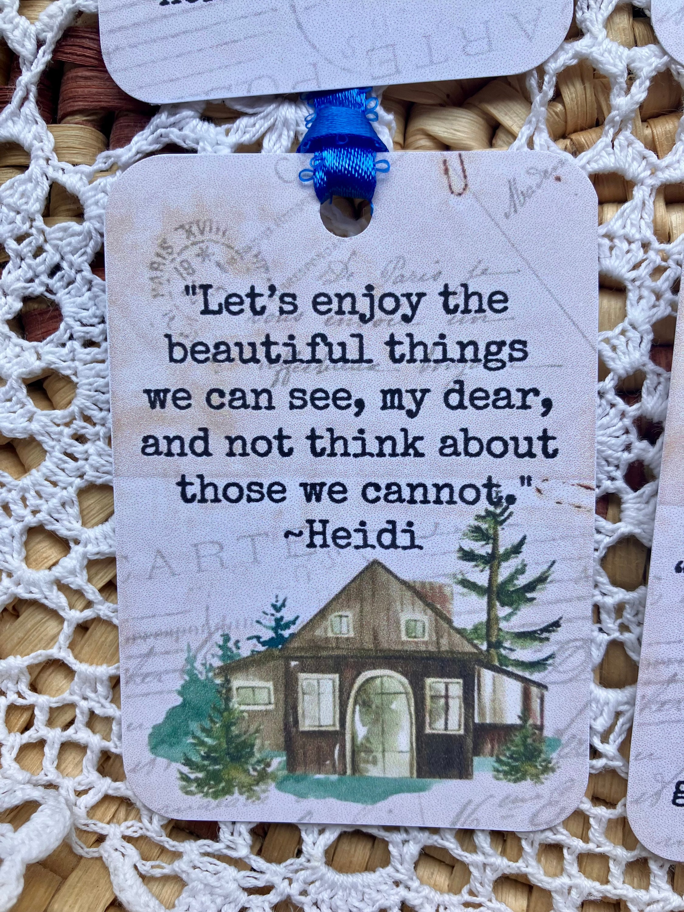 Heidi Bookmarks, Heidi Quote Gift Tags, Teacher Gift, Classroom Gifts ...
