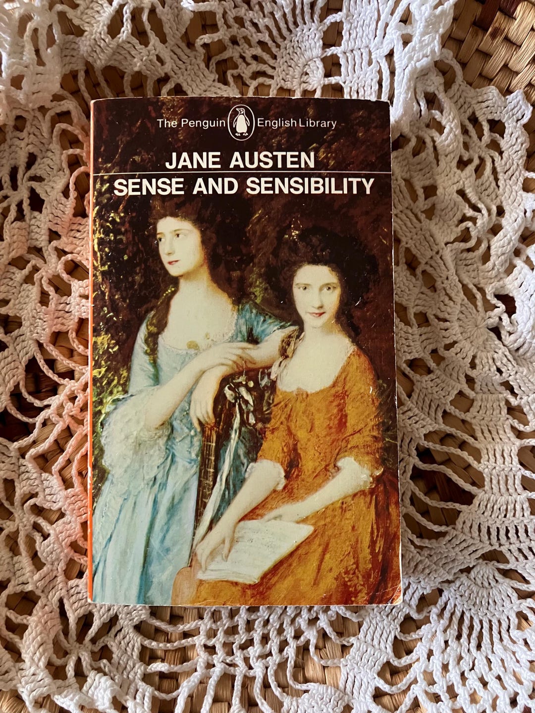 Vintage 1975, Sense and Sensibility, by Jane Austen, the Penguin English Library, Vintage ...