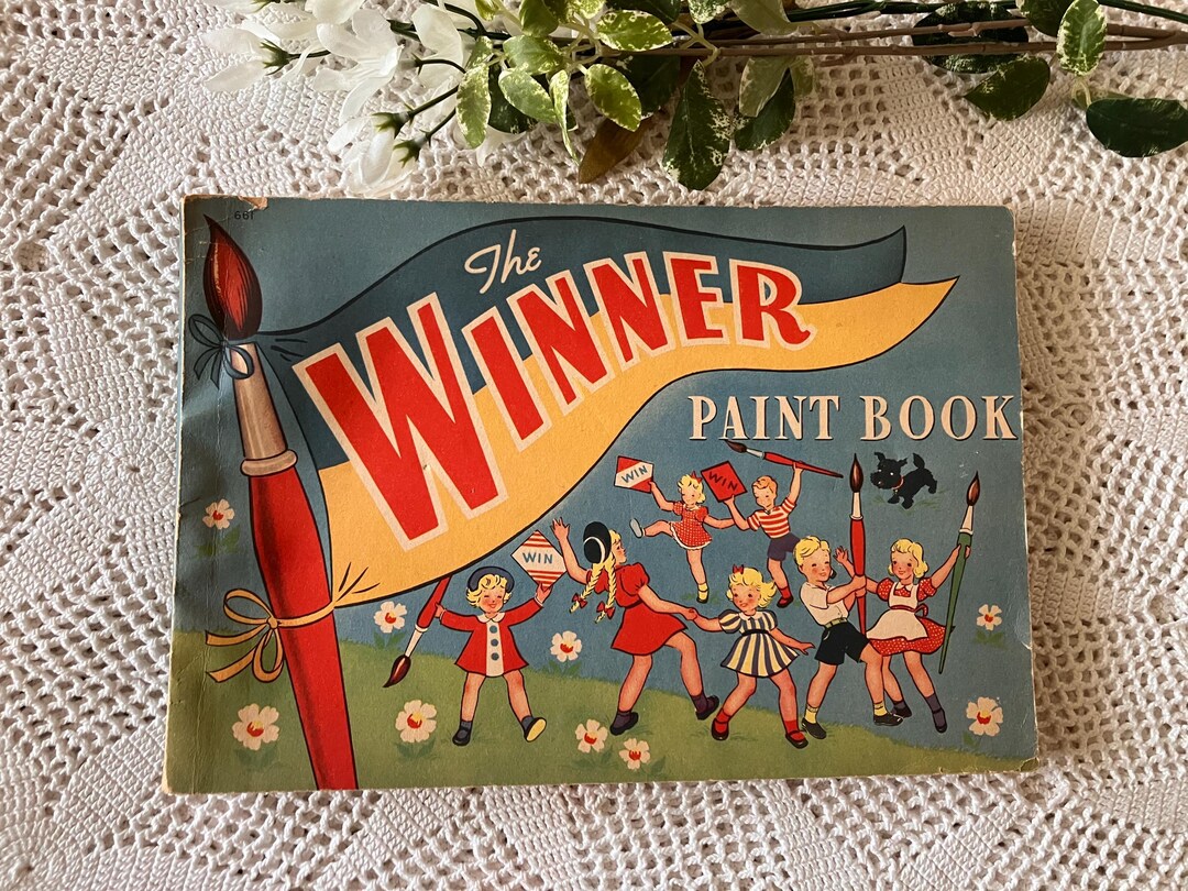 1942 “the Winner Paint Book” by Clarence Biers - Vintage Whitman ...