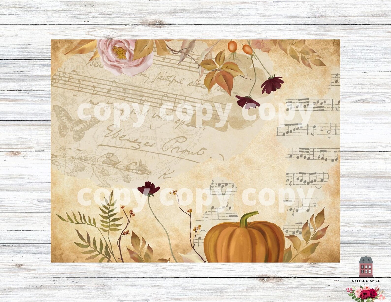Country Pumpkin Journal Pages Fall Pumpkin Junk Journal - Etsy