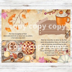 Fall Coffee and Scripture Journal Pages, Christian Fall Junk Journal, Cozy Fall Coffee ...