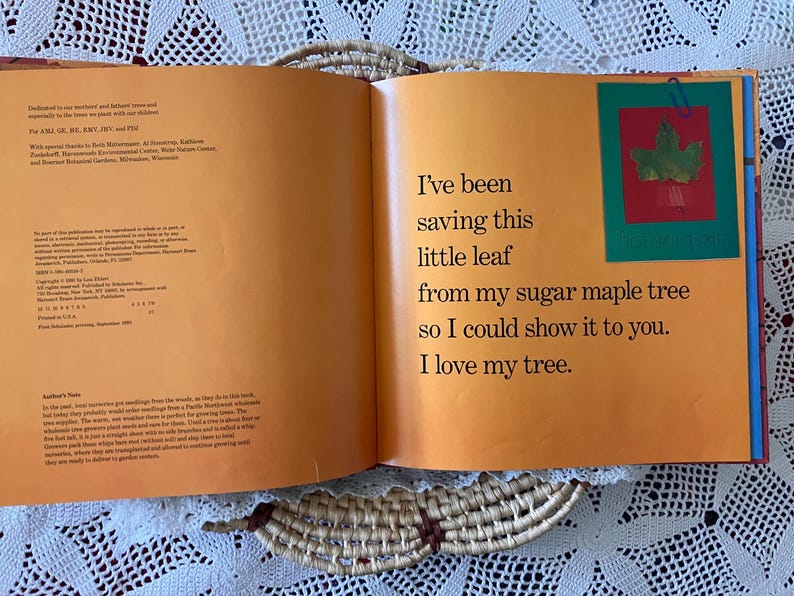 1991 Red Leaf, Yellow Leaf by Lois Ehlert, Fall Children’s Book, Autumn ...