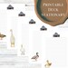 Printable Duck Stationary, Watercolor Ducks, Farm Stationary, Letter ...