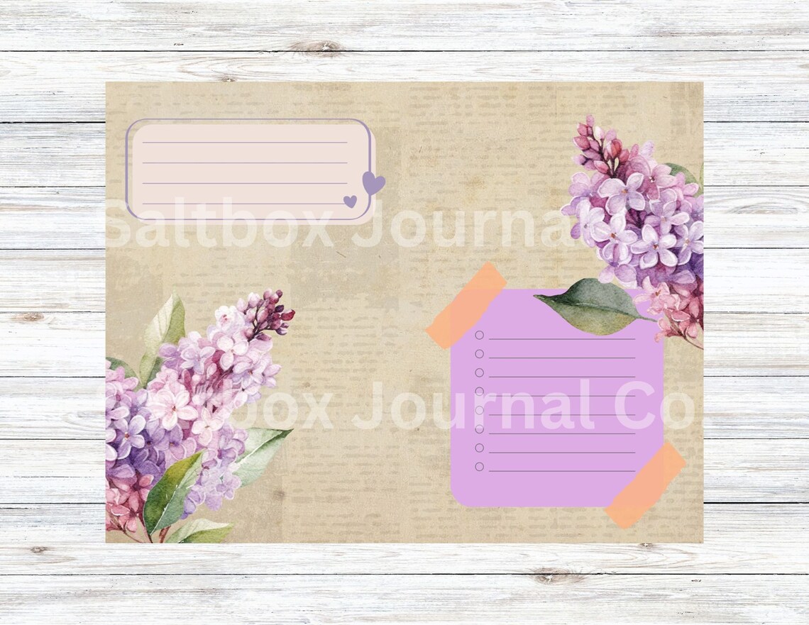 Lilac Scripture Journal Pages: Printable Bible Journaling (digital ...