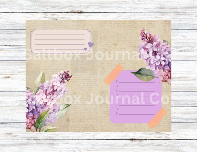 Lilac Scripture Journal Pages: Printable Bible Journaling (digital ...