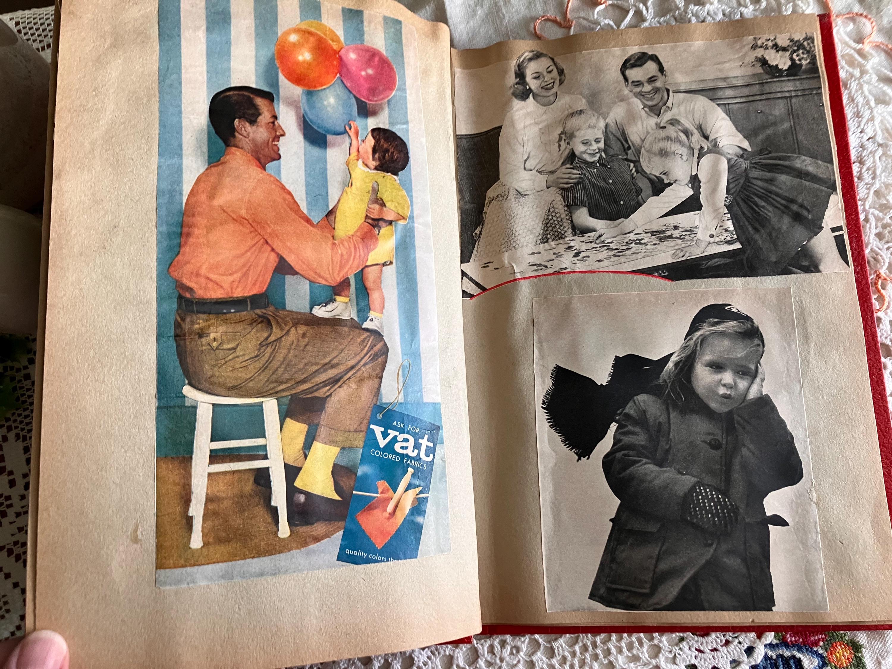 Vintage 1950s–1960s Scrapbook, Magazine Clippings, Mid-century Ephemera ...