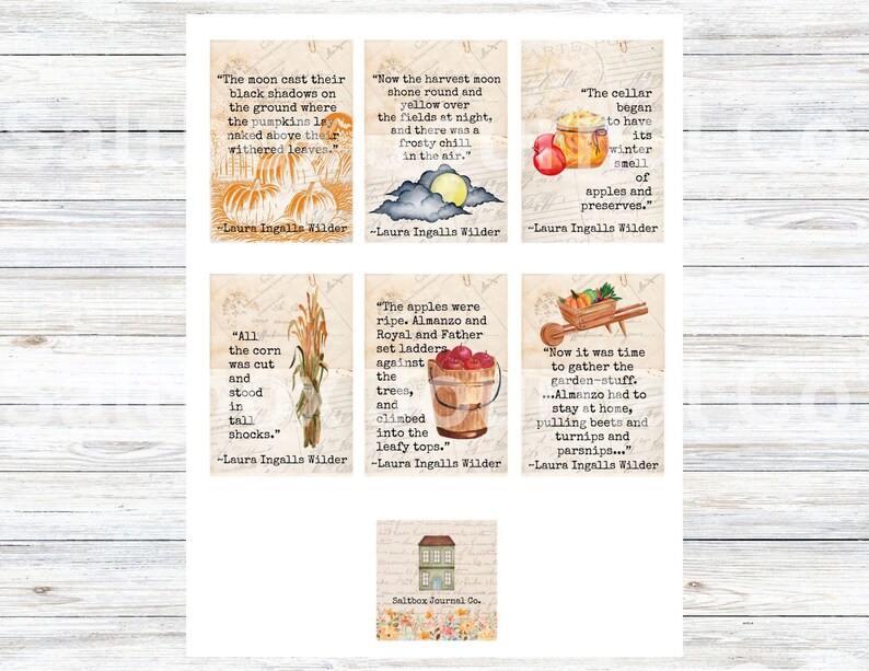 Printable Little House on the Prairie Bookmarks, Farmer Boy Quotes ...