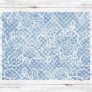 Denim and Lace Journal Pages, Printable Denim Pages, Digital Denim Lace ...