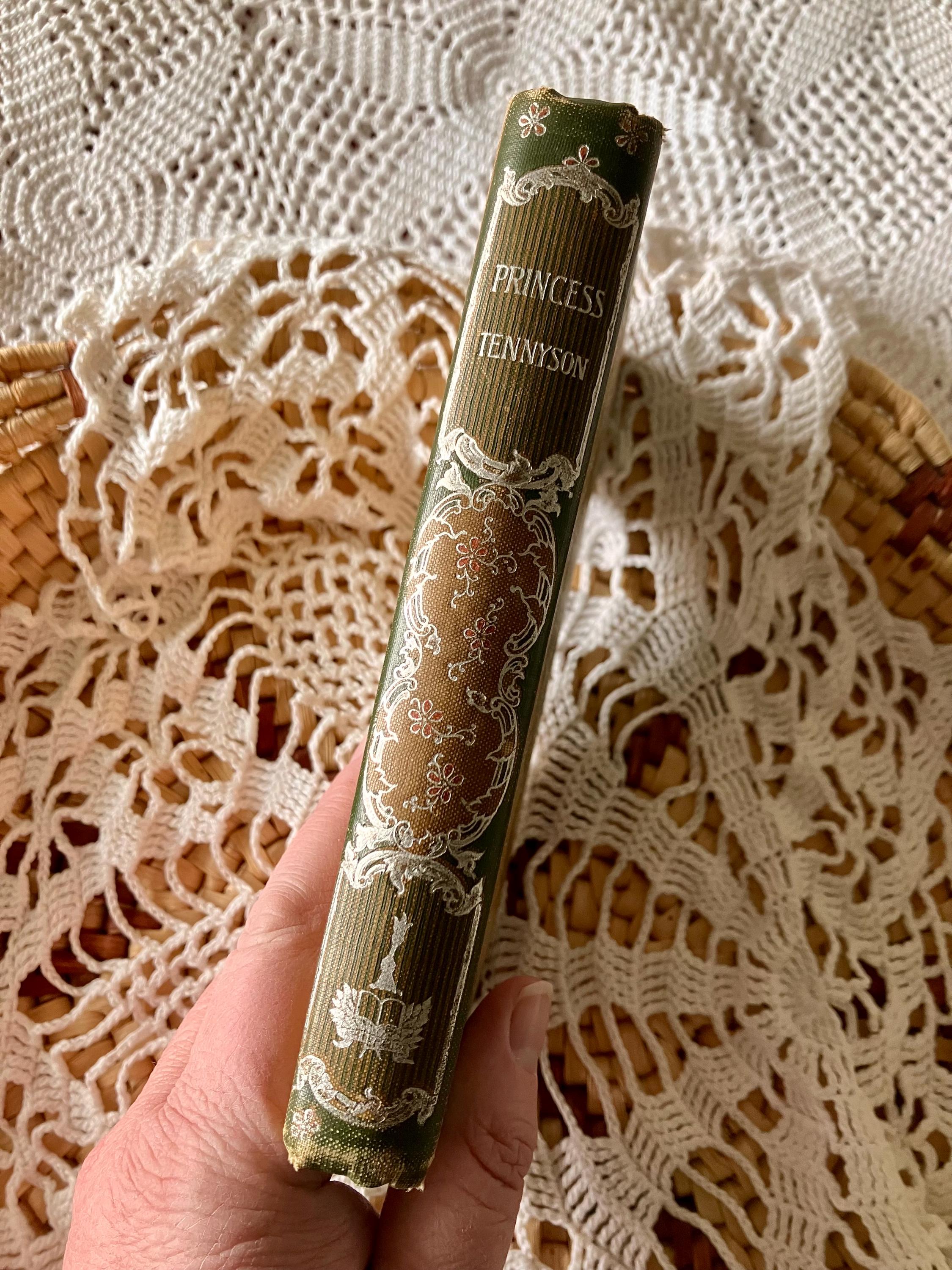 Antique Tennyson Poetry Book: the Princess, Ornate 1890s HM Caldwell ...