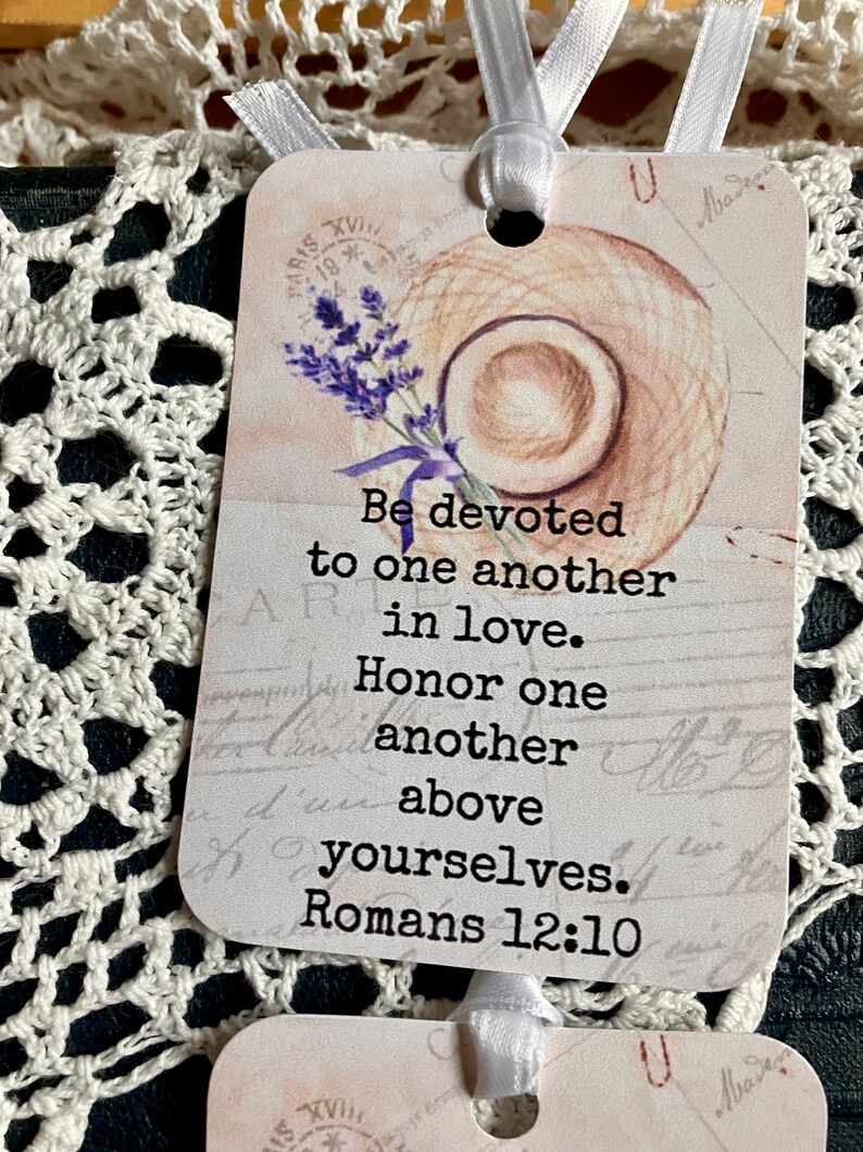 Lavender Scripture Cards, Scripture Hang Tags, Scripture Gift Tags ...