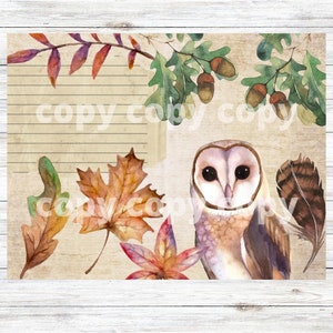 Fall Woodland Journal Pages, Woodland Animal Junk Journal, Digital Fall ...