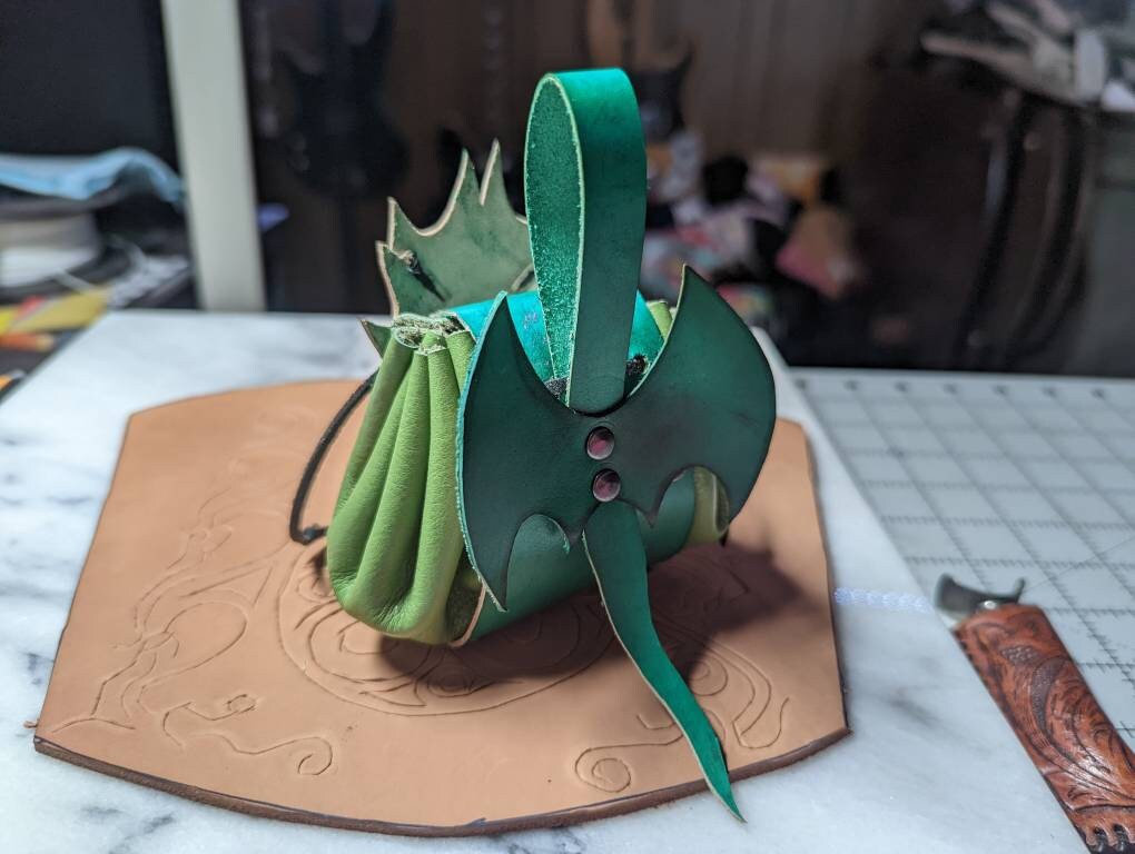 Baby Dragon Hoarding Bag Pouch - Etsy