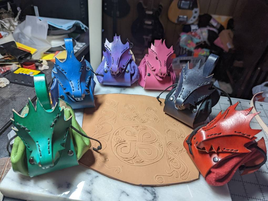 Baby Dragon Hoarding Bag Pouch - Etsy