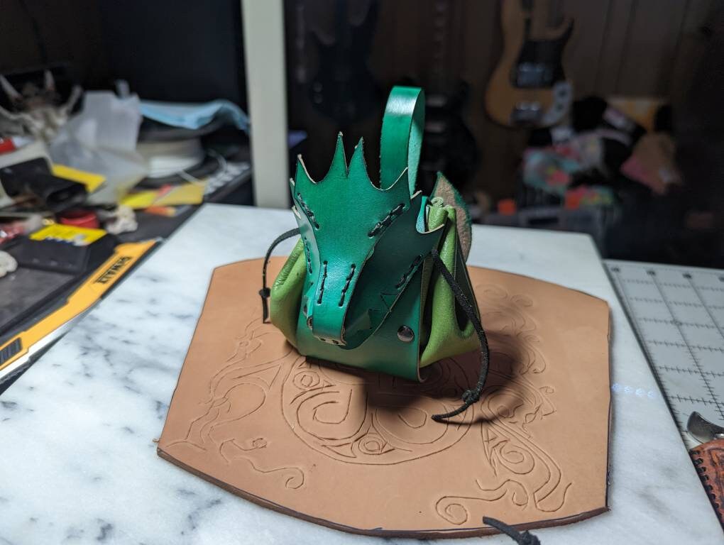 Baby Dragon Hoarding Bag Pouch - Etsy