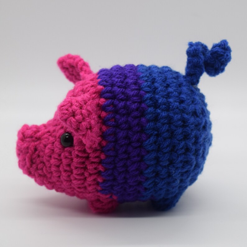 Mini Crochet LGBTQ Pride Pigs - Etsy