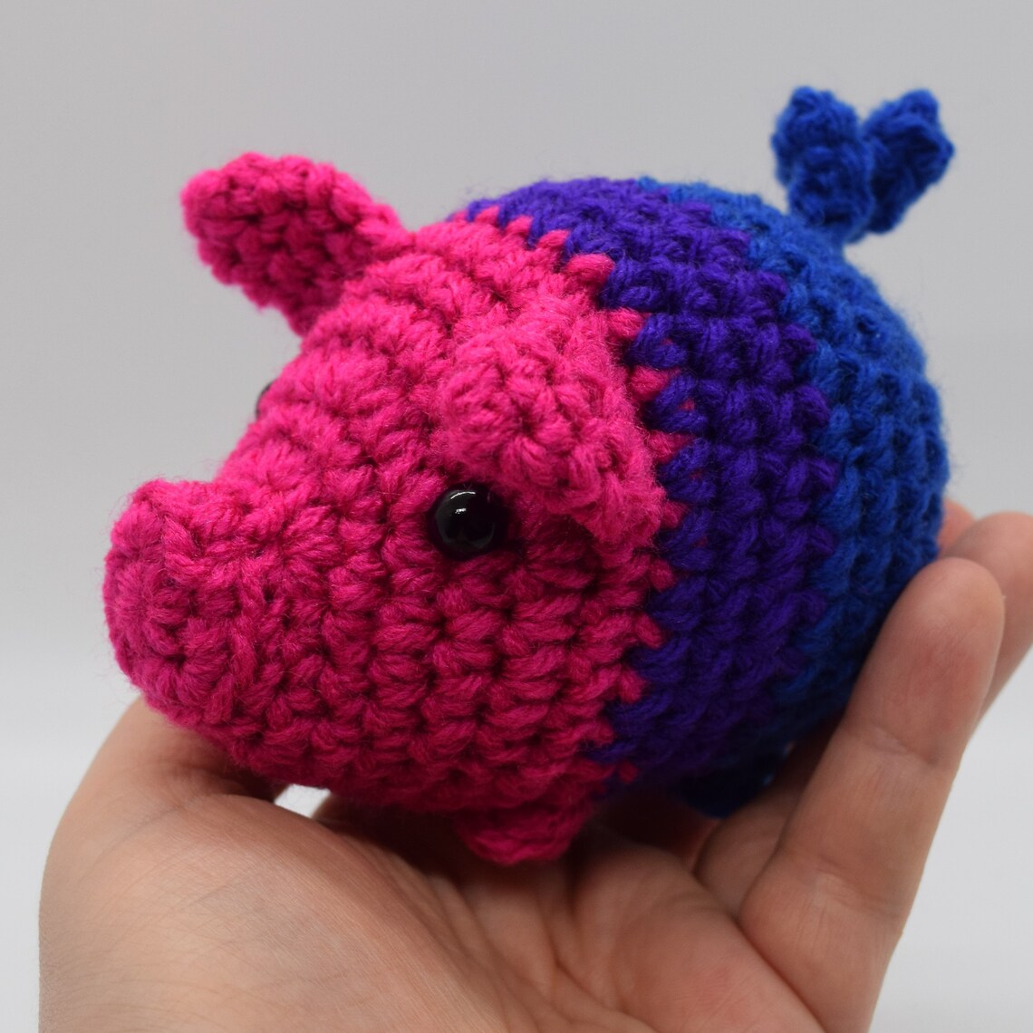 Bisexual Pride Pig Crochet Pattern | Etsy