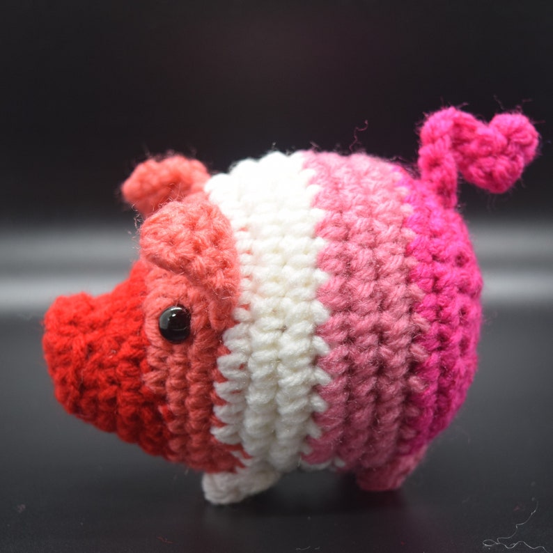 Lesbian Pride Pig Crochet Pattern - Etsy