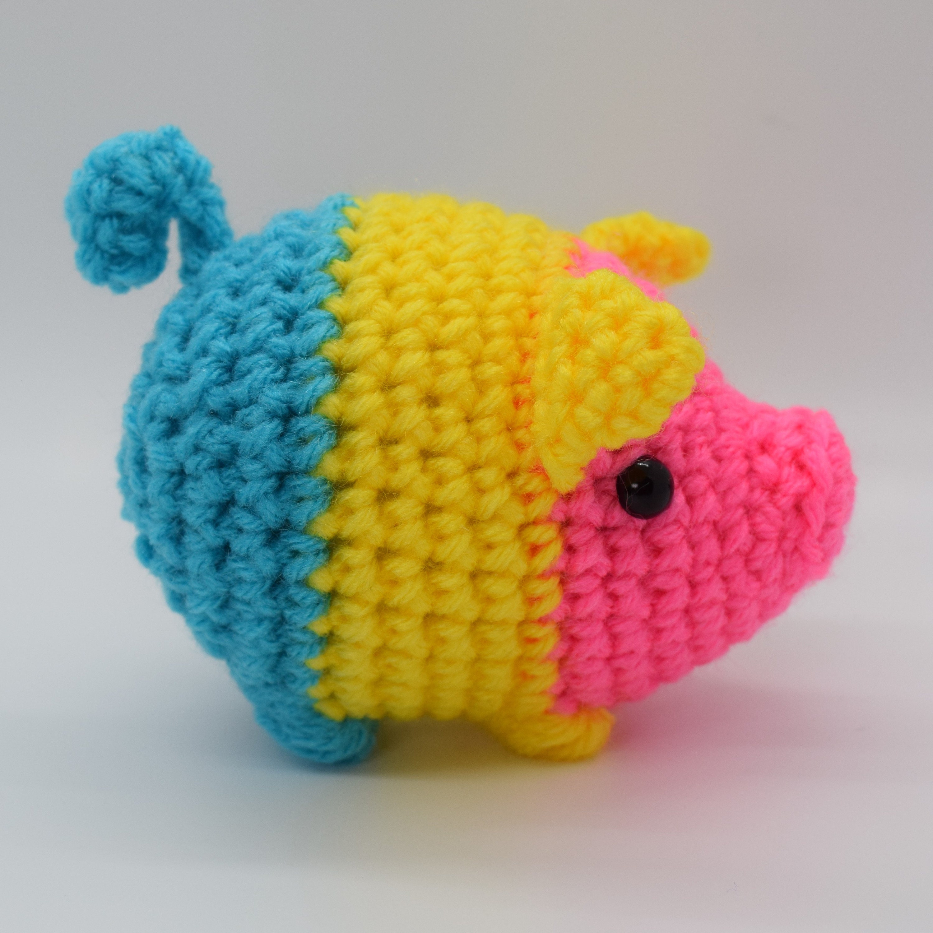 Pansexual Pride Pig Crochet Pattern - Etsy