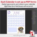 2024 Watercolor Dog Printable Calendar Bundle PDF Form Fillable Monthly ...
