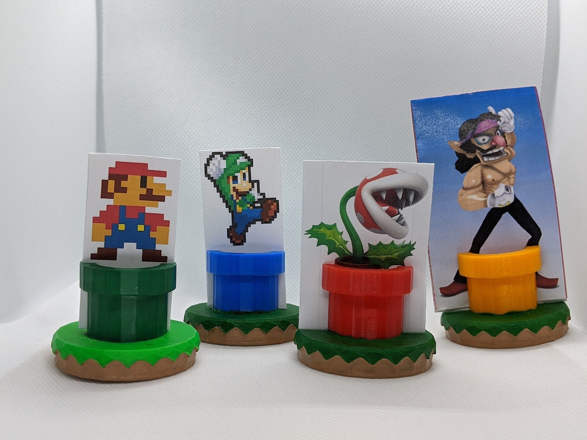 Mario Pipe Picture Stand Holder - Etsy