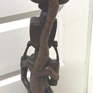 Oshun Ochun Osun. Beautifully Carved Detailed Osun Carving 27 Inches ...