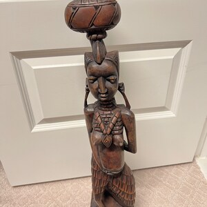 Oshun Ochun Osun. Beautifully Carved Detailed Osun Carving 27 Inches ...