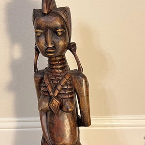Oshun Ochun Osun. Beautifully Carved Detailed Osun Carving 27 Inches ...