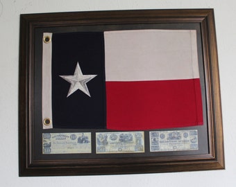 Texas Flag Framed | Etsy