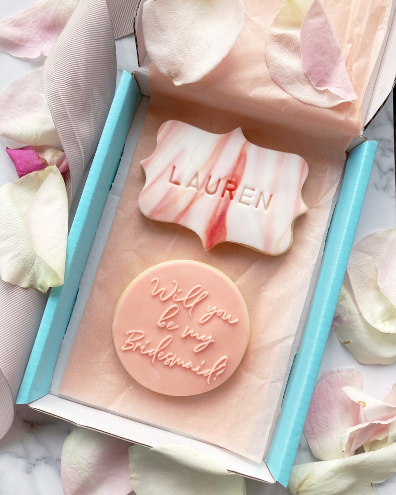 Bridesmaid Proposal Cookies Bridesmaid Proposal Biscuits - Etsy