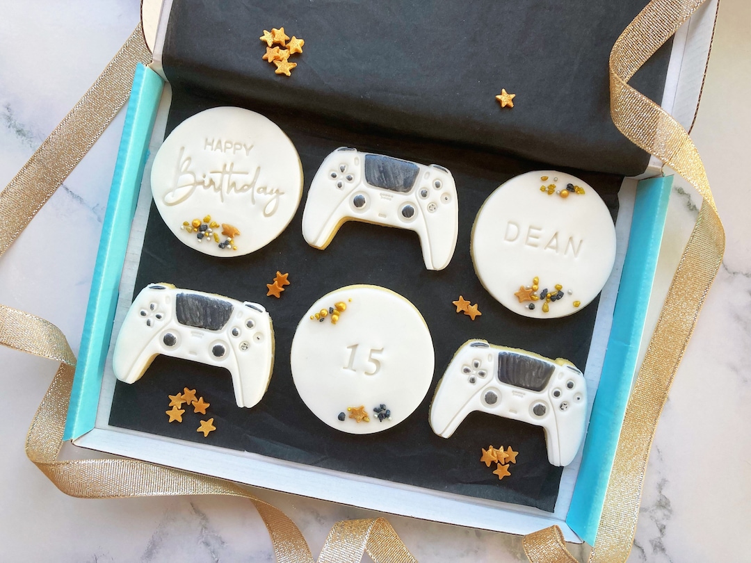 Gamer Gift Gamer Cookies Personalised Biscuits Personalised Cookies ...