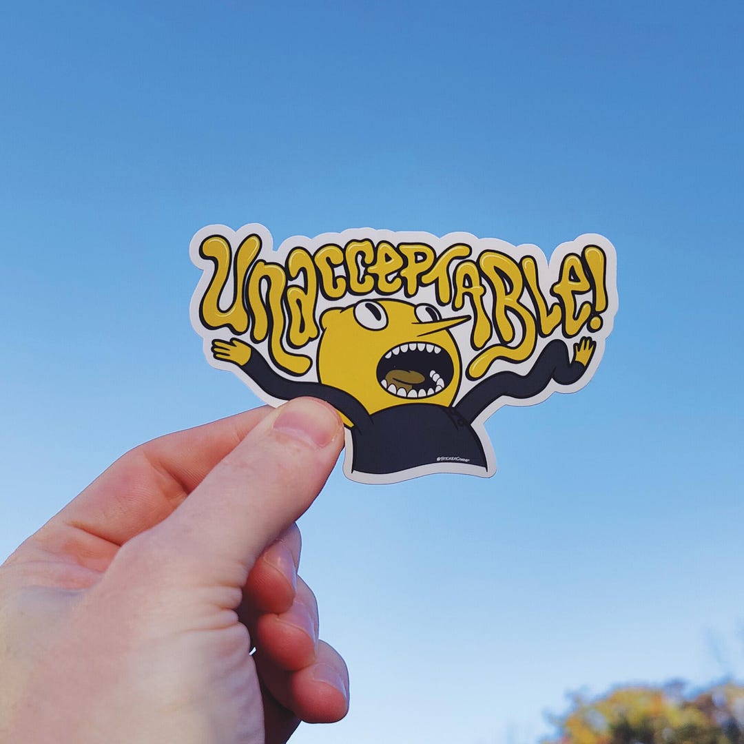 Earl of Lemongrab UNACCEPTABLE! Sticker - Etsy