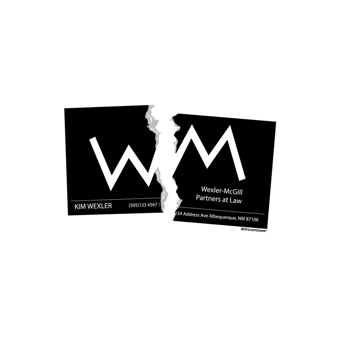 Better Call Saul Wexler/mcgill Business Card Sticker - Etsy