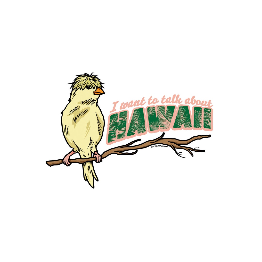 Charo "i Want to Talk About Hawaii" Sticker - Etsy