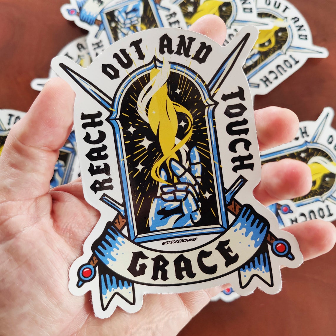 Elden Ring Reach Out and Touch Grace Sticker - Etsy