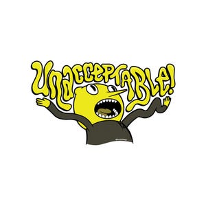 Earl of Lemongrab UNACCEPTABLE! Sticker - Etsy