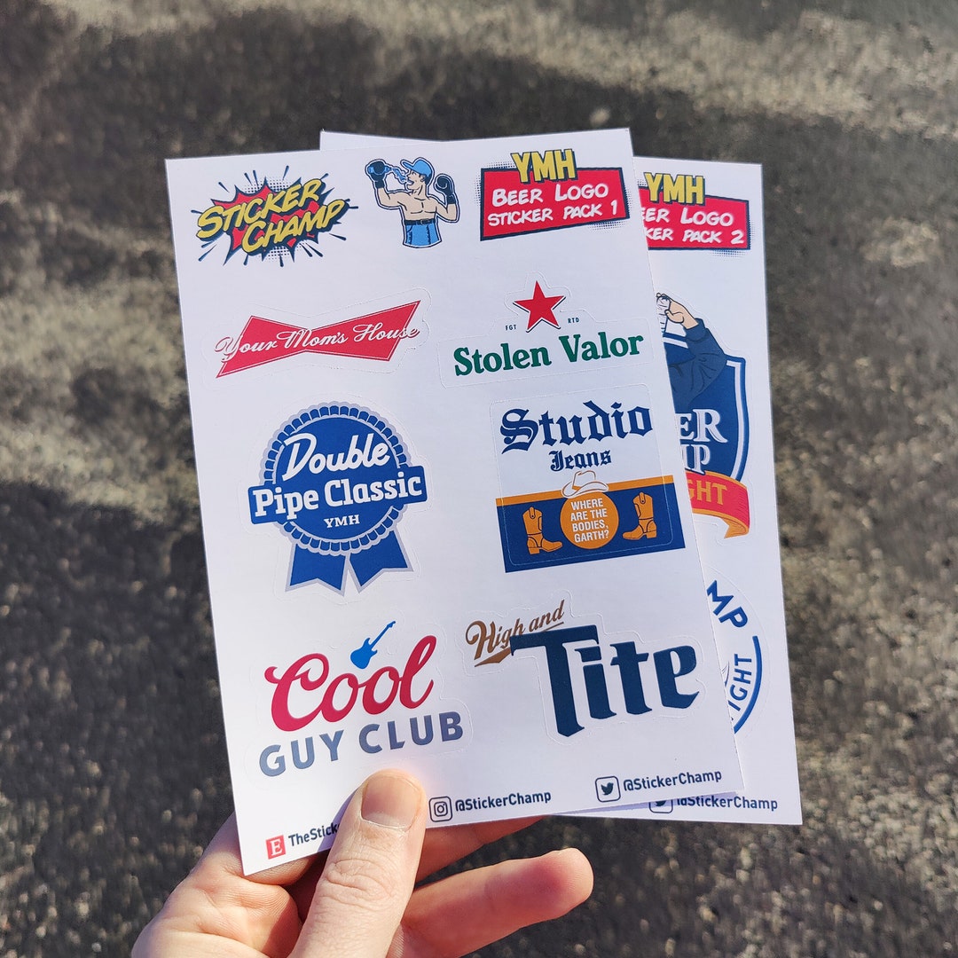 Beer Logos Sticker Sheets - Etsy