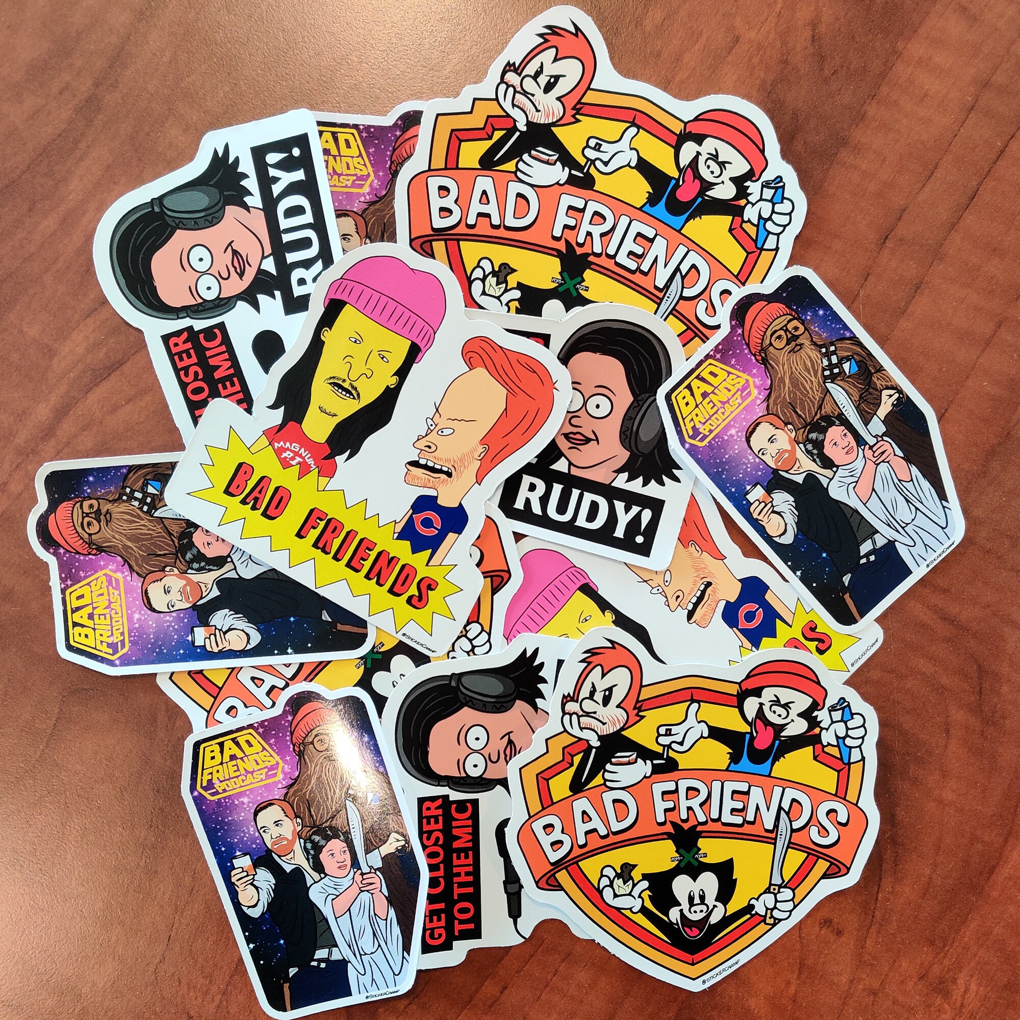 Bad Friends Sticker Pack - Etsy