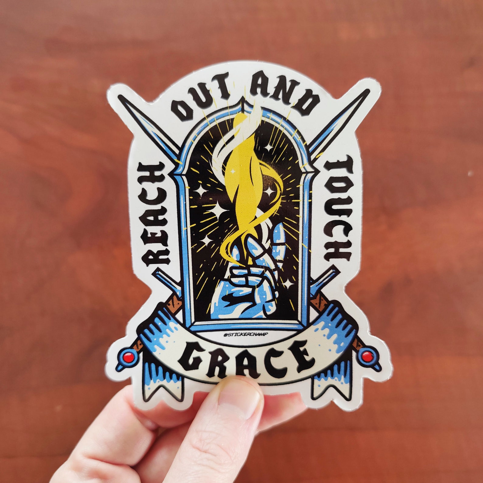 Elden Ring Reach Out and Touch Grace Sticker - Etsy
