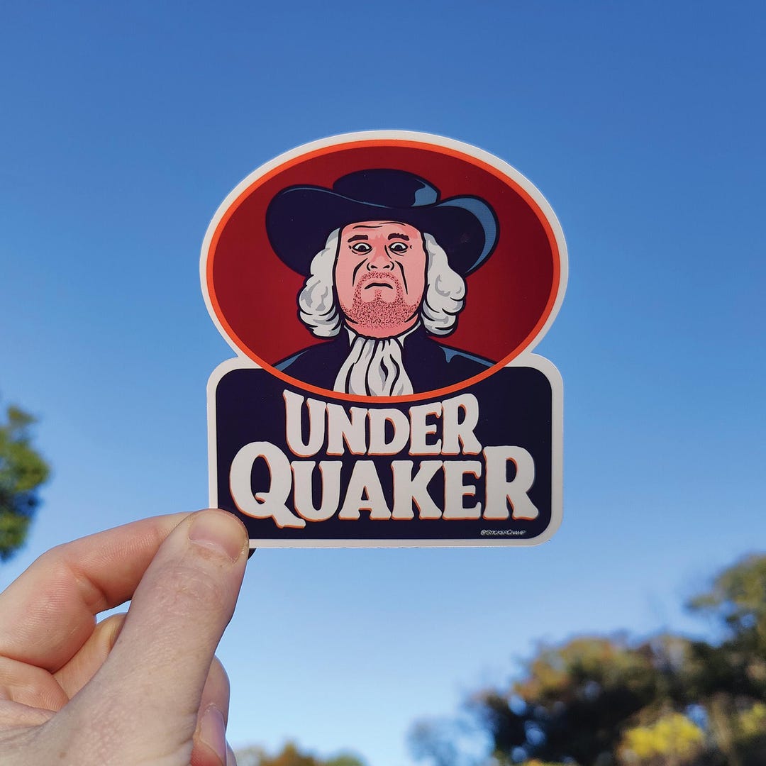 UNDER QUAKER Sticker - Etsy