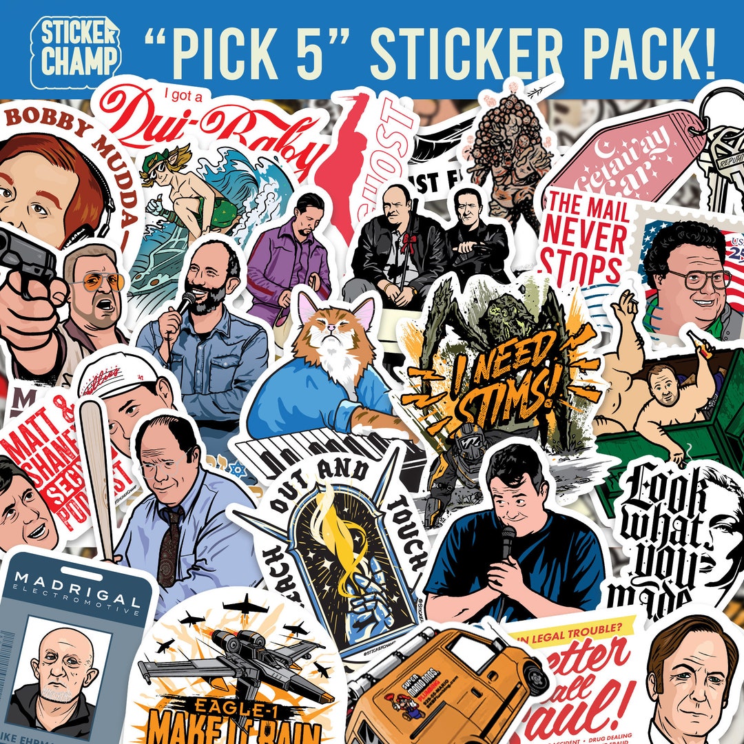 Pick 5 Sticker Pack - 5 Stickers for the Price of 4! - Etsy
