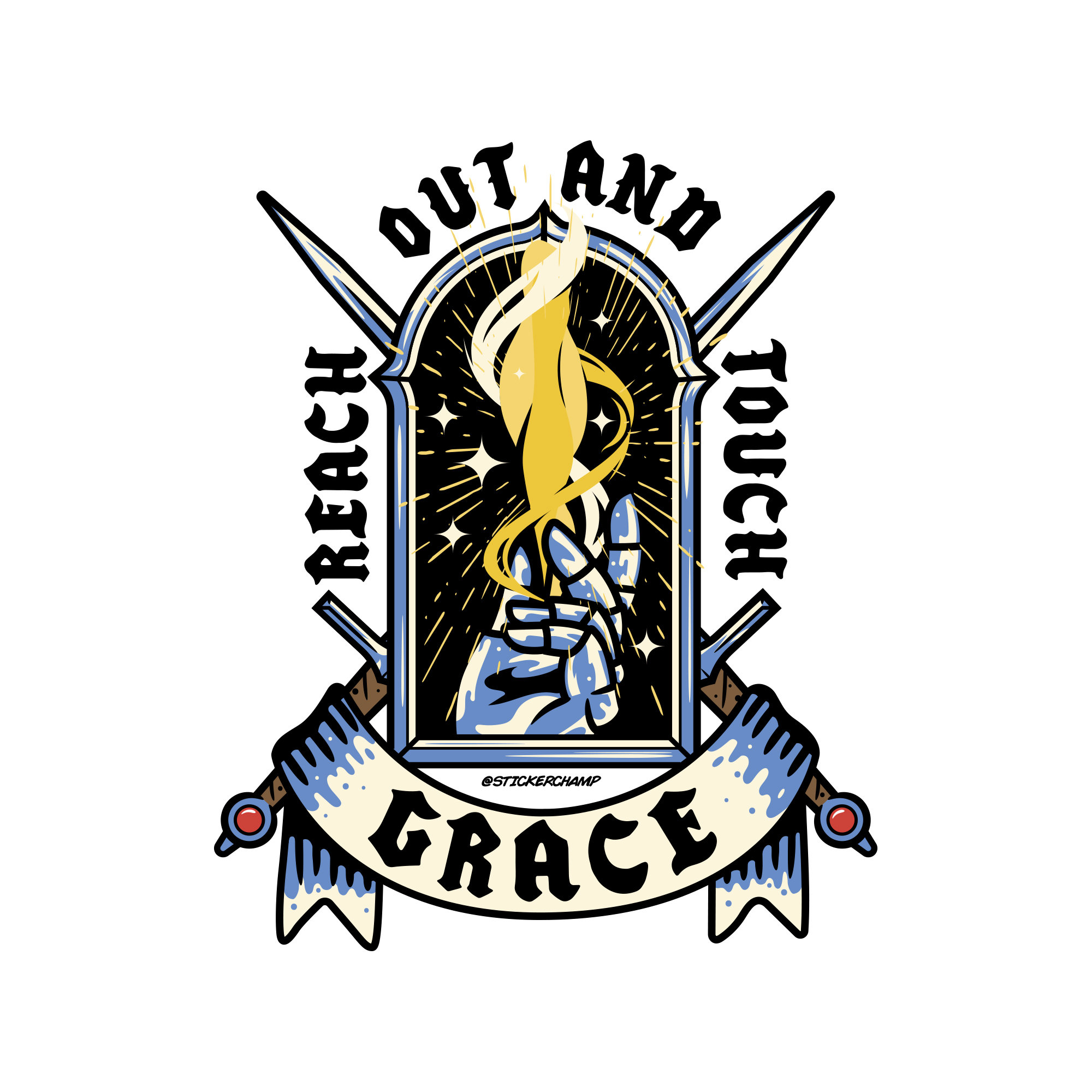 Elden Ring Reach Out and Touch Grace Sticker - Etsy