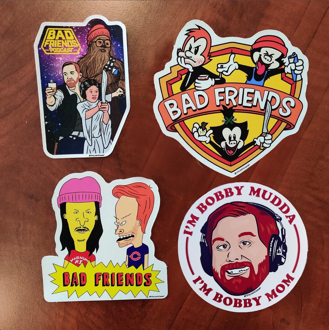 Bad Friends Sticker Pack - Etsy