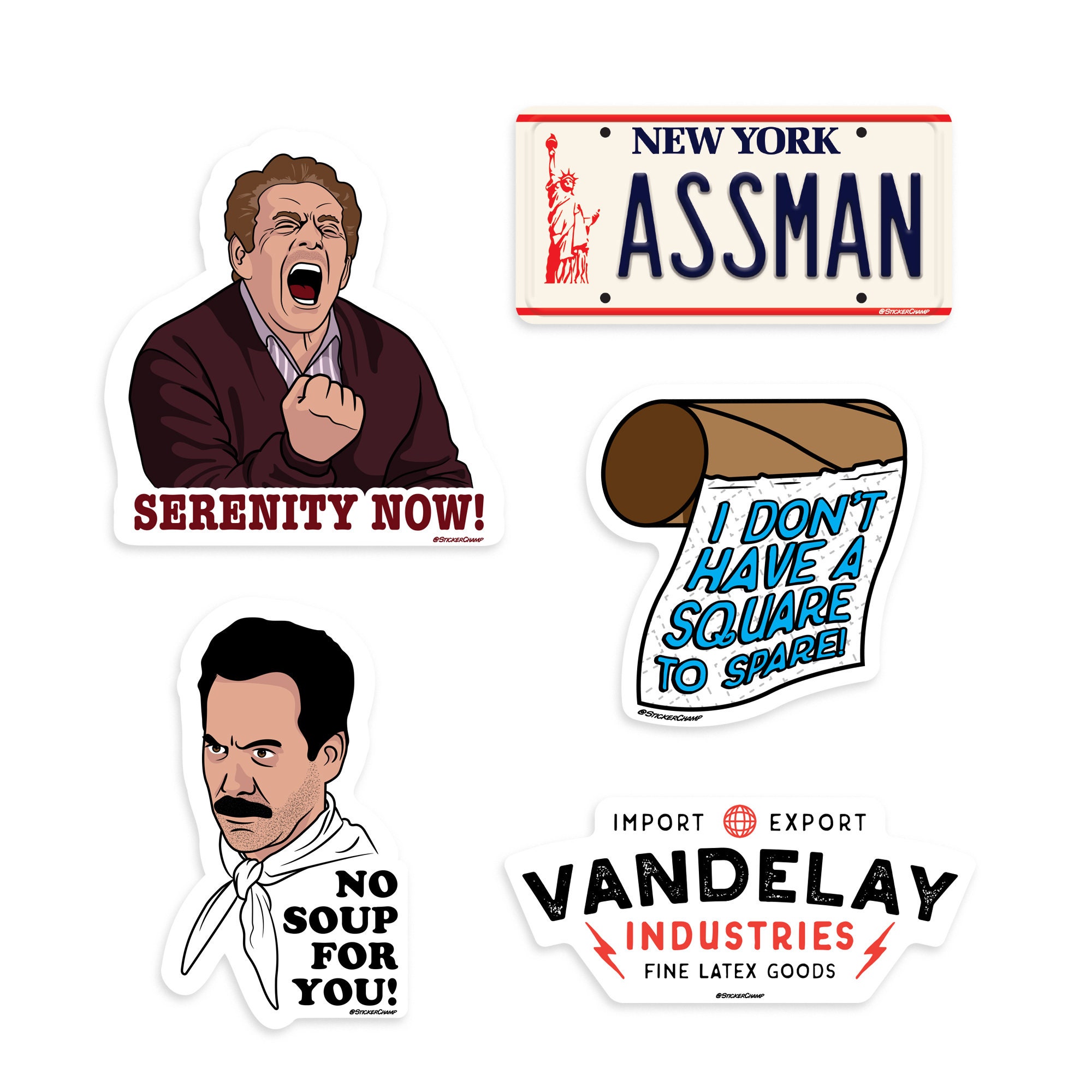 Seinfeld Sticker Pack - Etsy