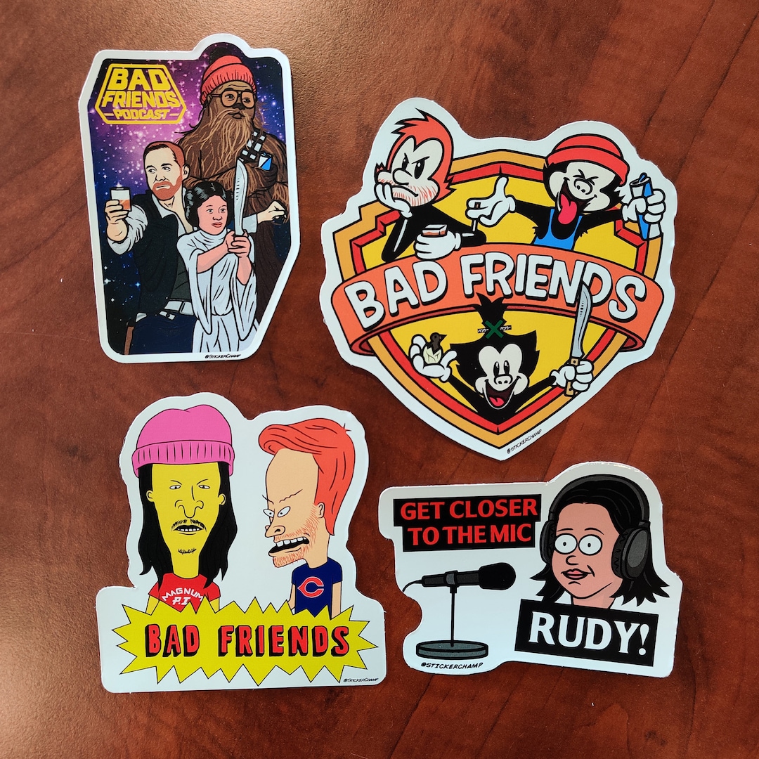Bad Friends Sticker Pack - Etsy