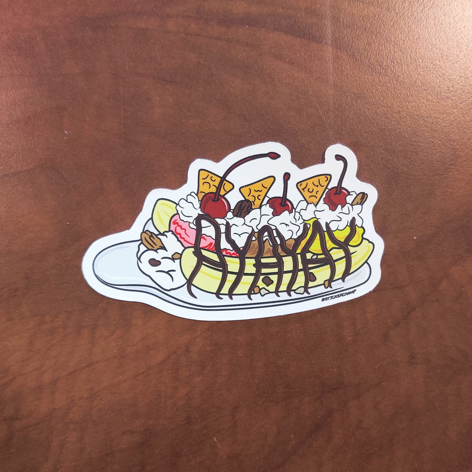 Banana Split Sticker | Etsy