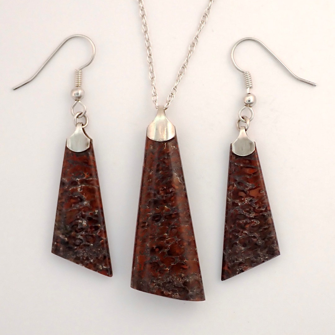 Fossil Dinosaur Bone Collection - Sets of Earrings With Matching ...