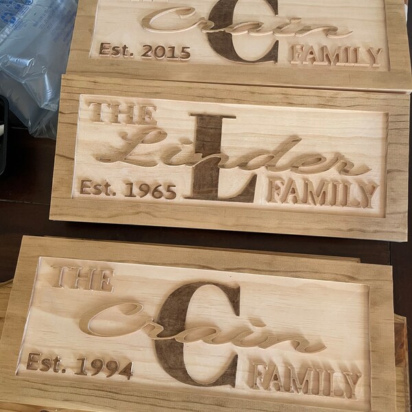 Stacked Text Signs - Etsy