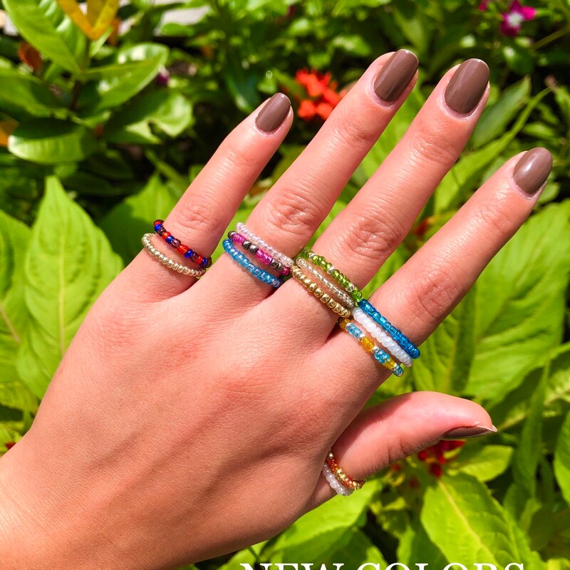 Seed Bead Ring - Etsy